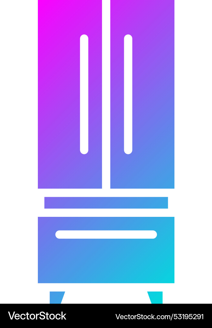 Fridge icon design Royalty Free Vector Image - VectorStock