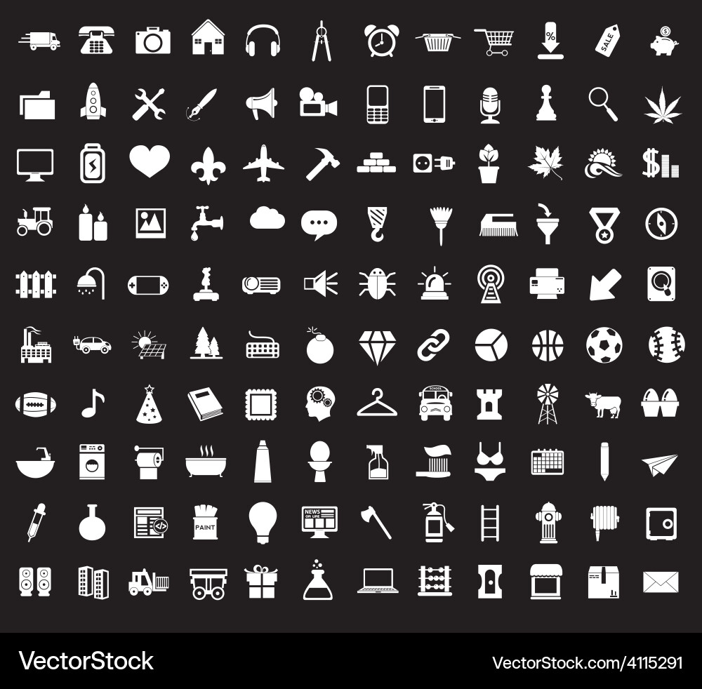 Icons Royalty Free Vector Image - VectorStock