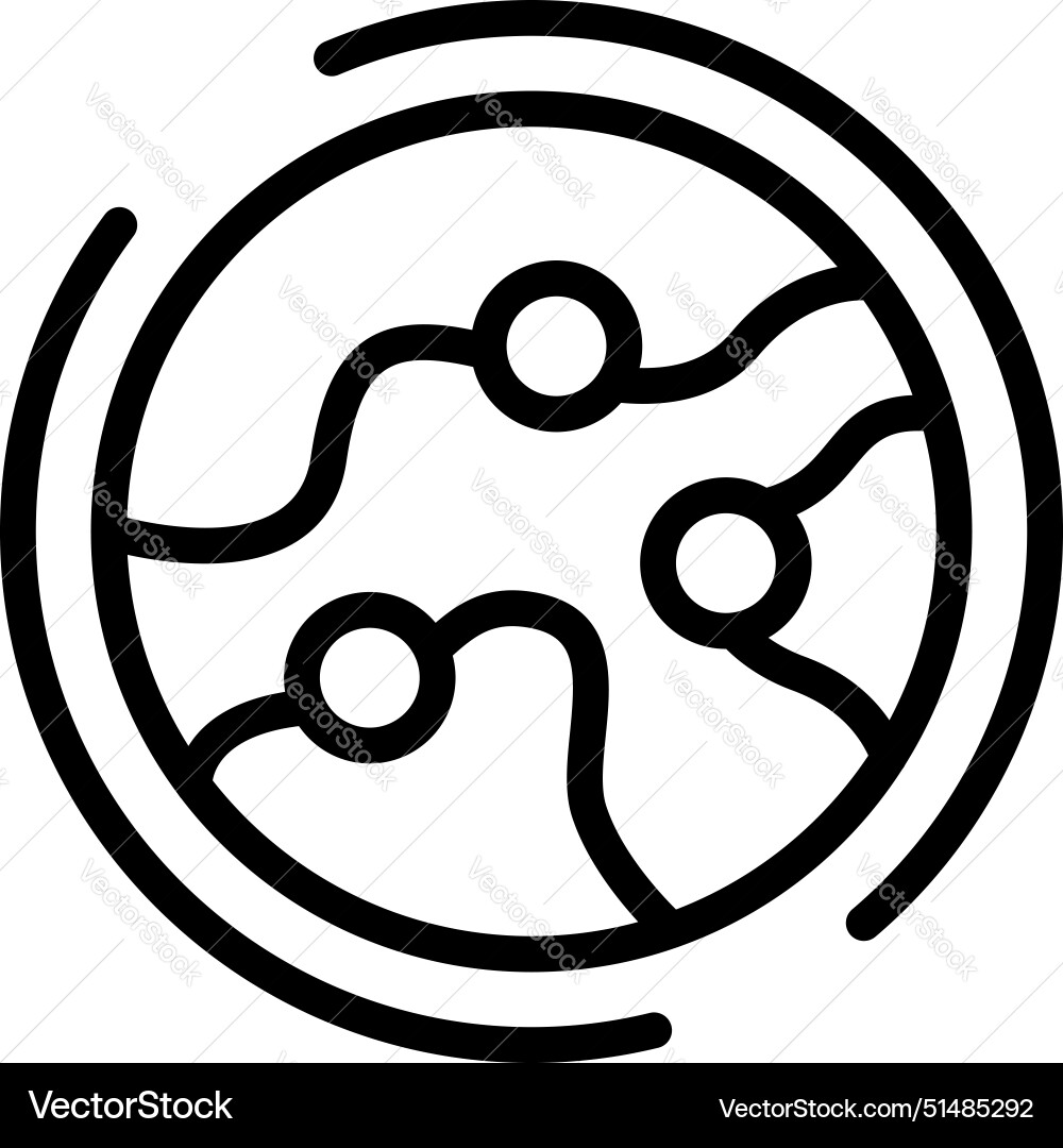 Simple black and white icon representing Vector Image