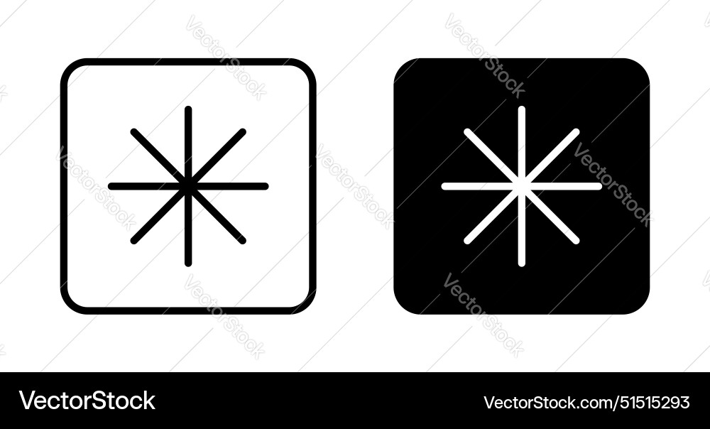 Asterisk icon Royalty Free Vector Image - VectorStock