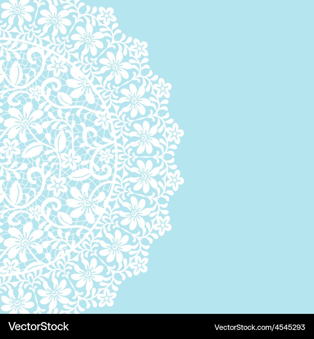 Lace Border Card Royalty Free Vector Image - VectorStock