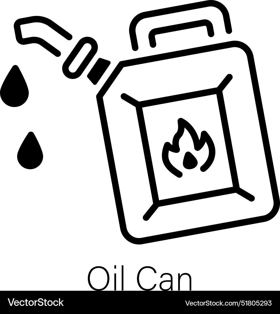 Oil can Royalty Free Vector Image - VectorStock