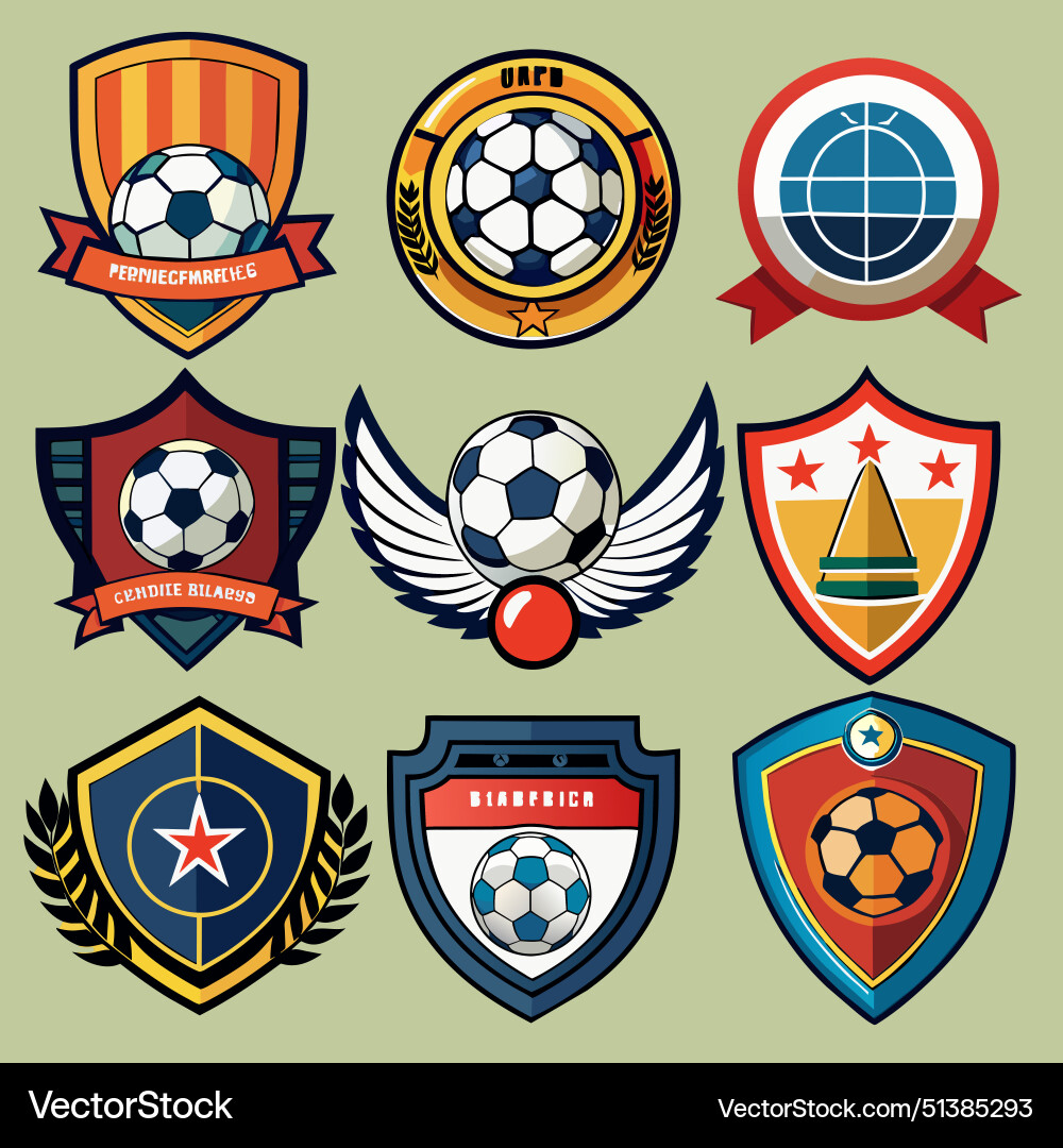 Set of different emblems for sports Royalty Free Vector