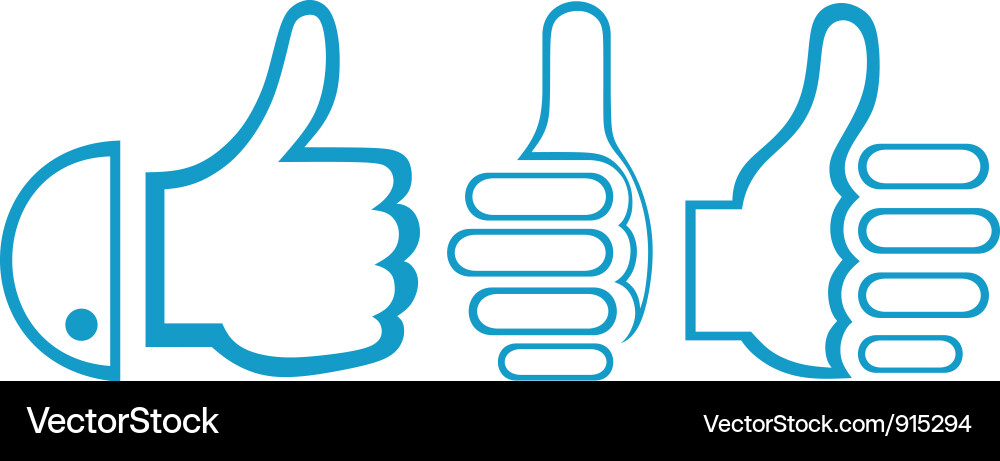 Gesture hand Royalty Free Vector Image - VectorStock