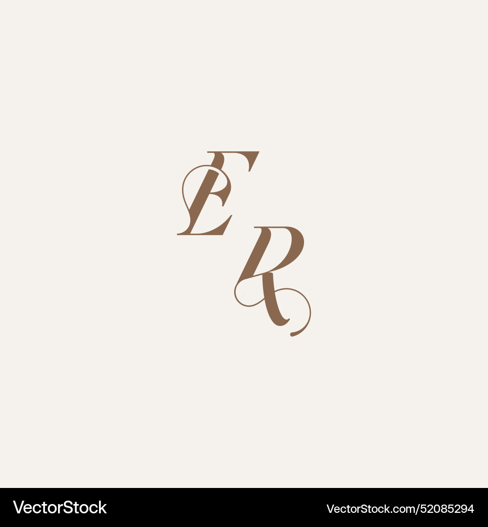 Luxury and elegant er wedding concept design Vector Image