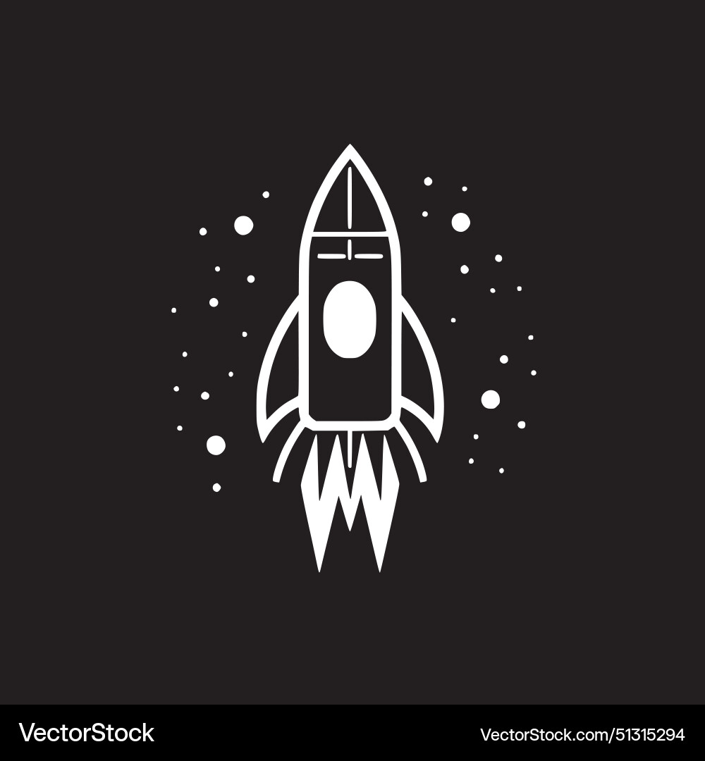 Rocket - high quality logo ideal for t-shirt Vector Image