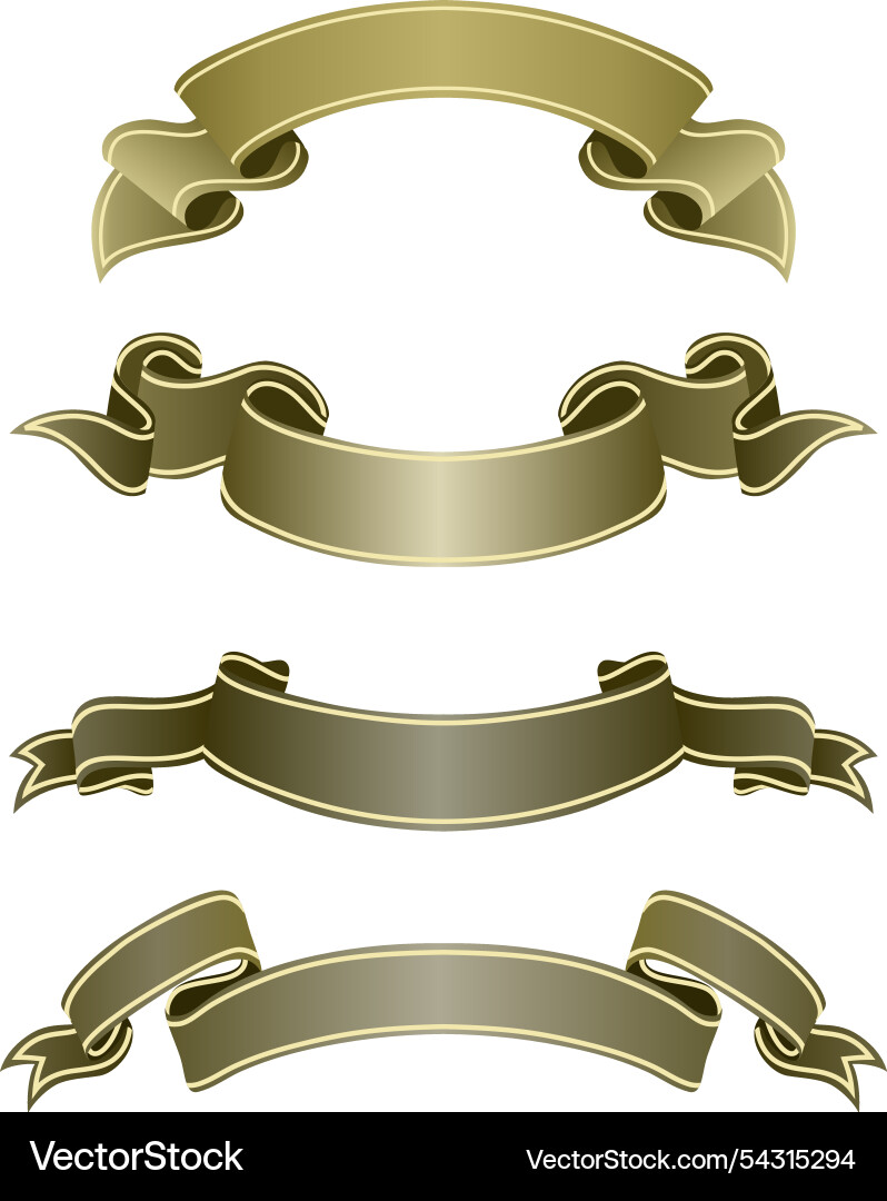 Set ribbon Royalty Free Vector Image - VectorStock