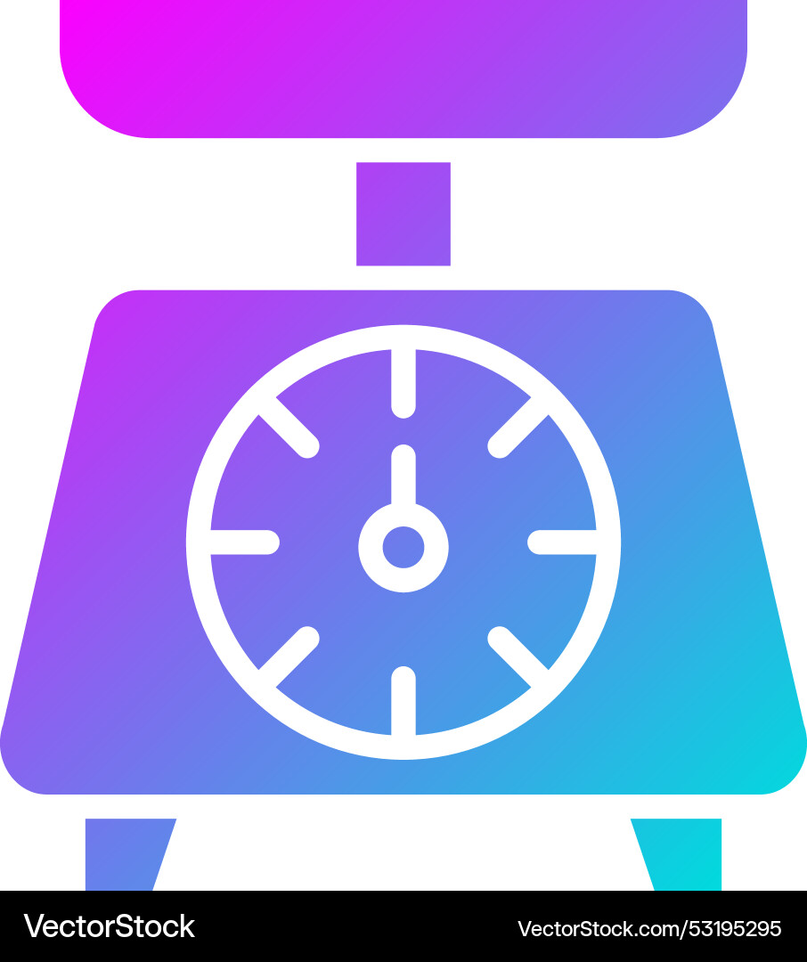 Kitchen scale icon design Royalty Free Vector Image