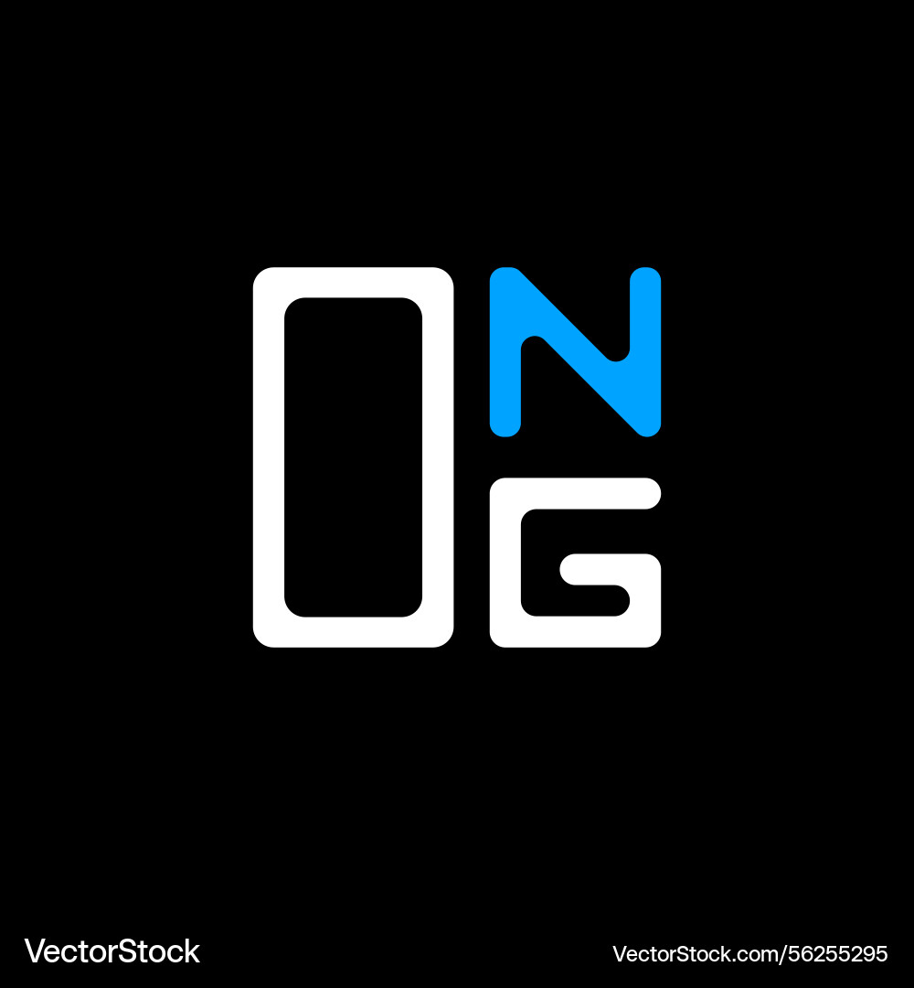 Ong letter logo creative design with graphic Vector Image