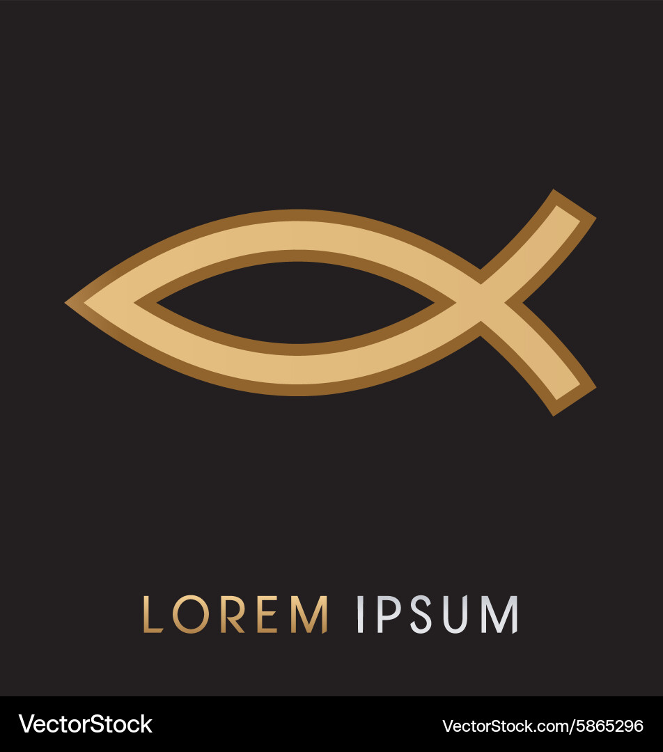 Fish christian Royalty Free Vector Image - VectorStock