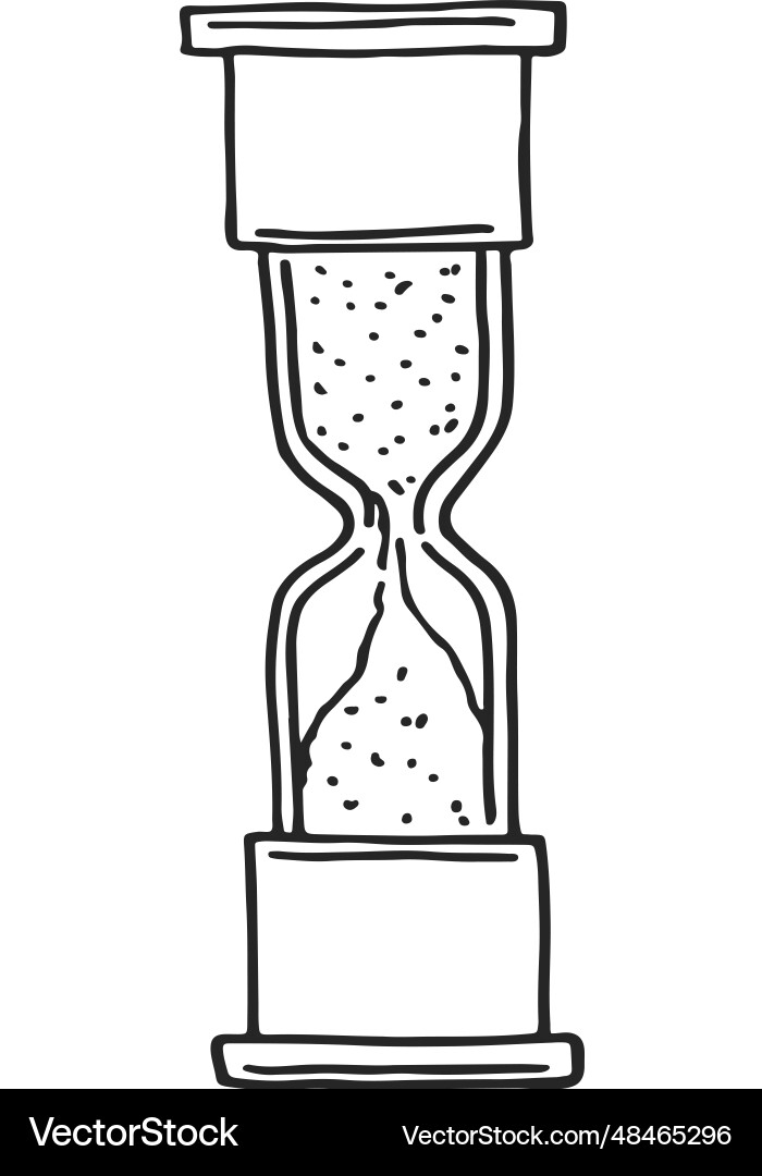 Laboratory hourglass clock icon experiment time Vector Image