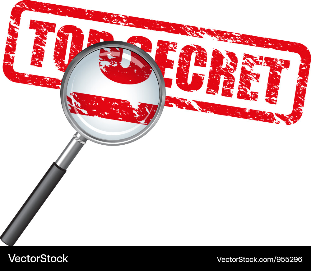 Top Secret Security Royalty Free Vector Image - VectorStock
