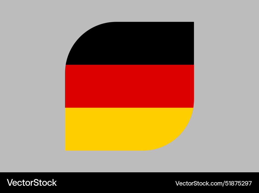 Germany flag sign Royalty Free Vector Image - VectorStock