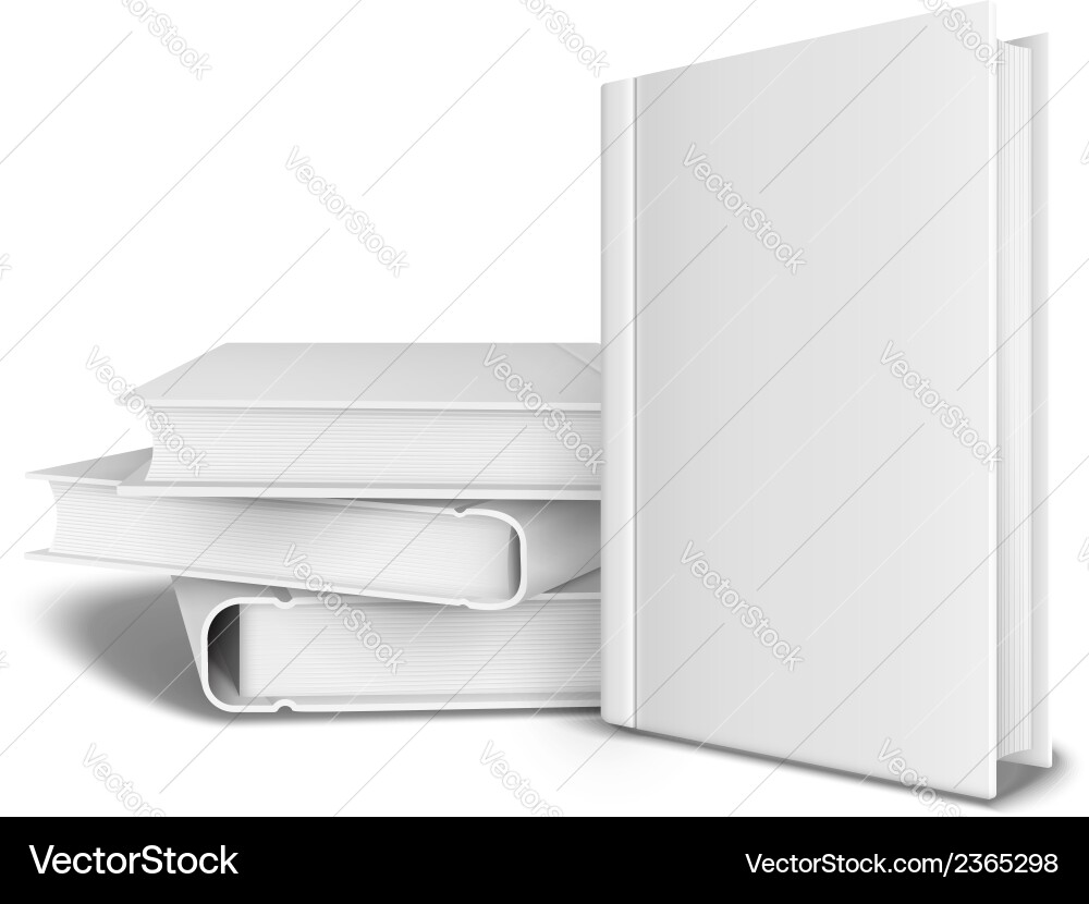 Book Stack Template Royalty Free Vector Image - VectorStock