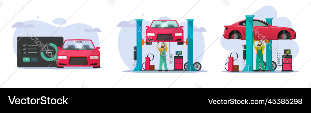 Car mechanic inspection service check icon Vector Image