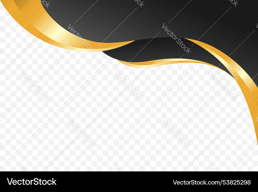 Enhanced header and footer borders with a black Vector Image
