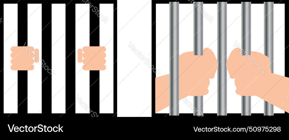 Prison bars Royalty Free Vector Image - VectorStock