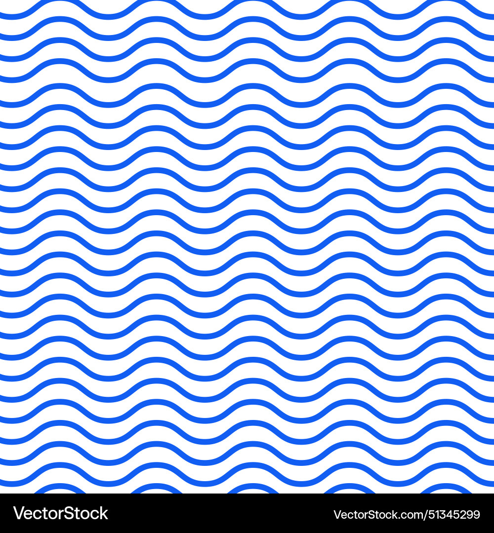 Blue waves seamless pattern design Royalty Free Vector Image