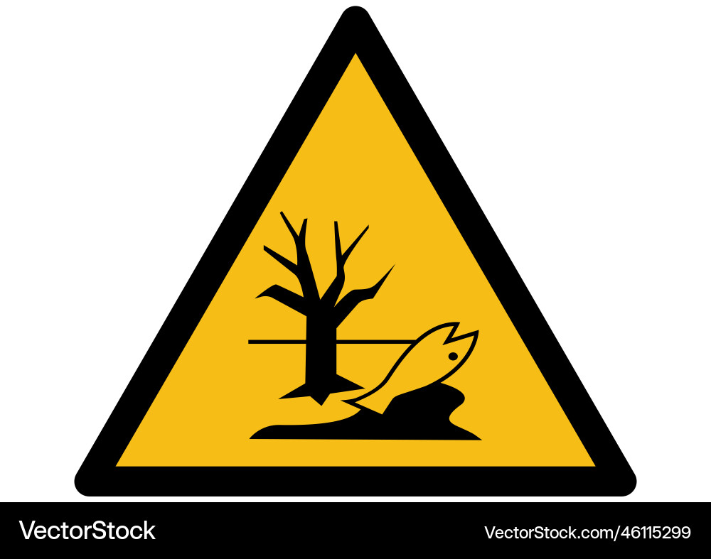 Environmental hazard Royalty Free Vector Image