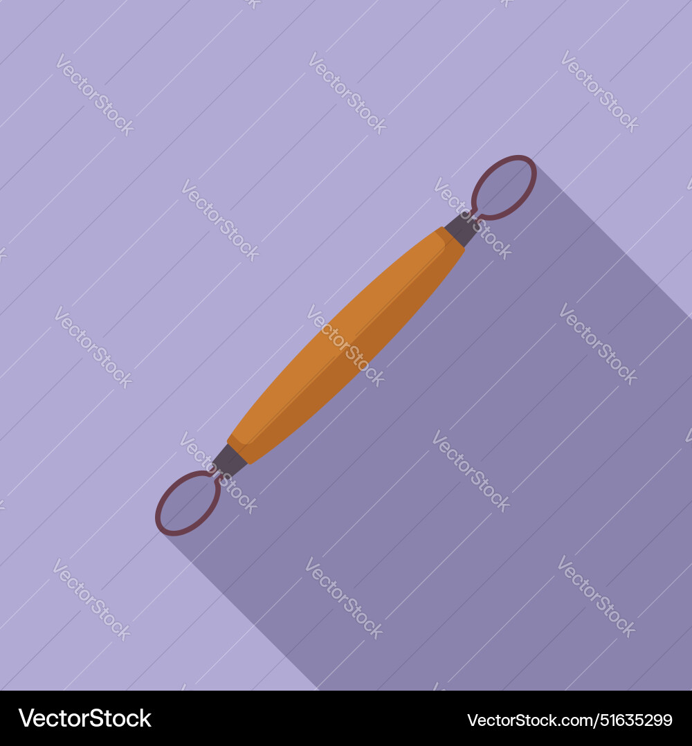 Loop tool being used for pottery making Royalty Free Vector
