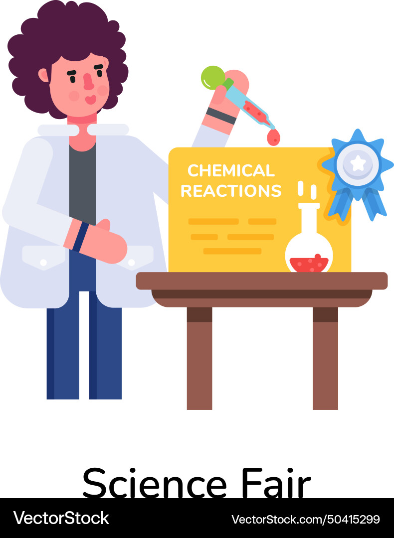 Science fair Royalty Free Vector Image - VectorStock