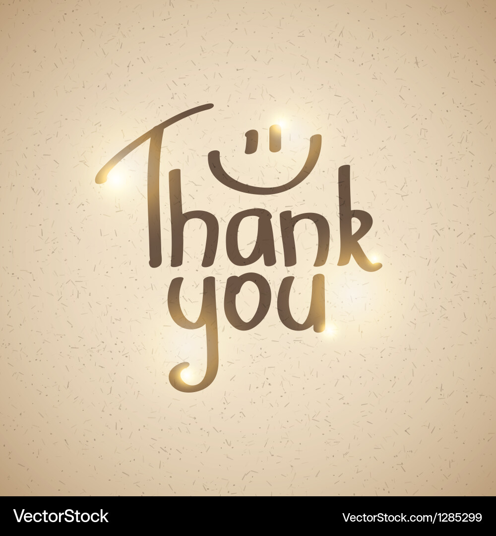 Thank you Royalty Free Vector Image - VectorStock