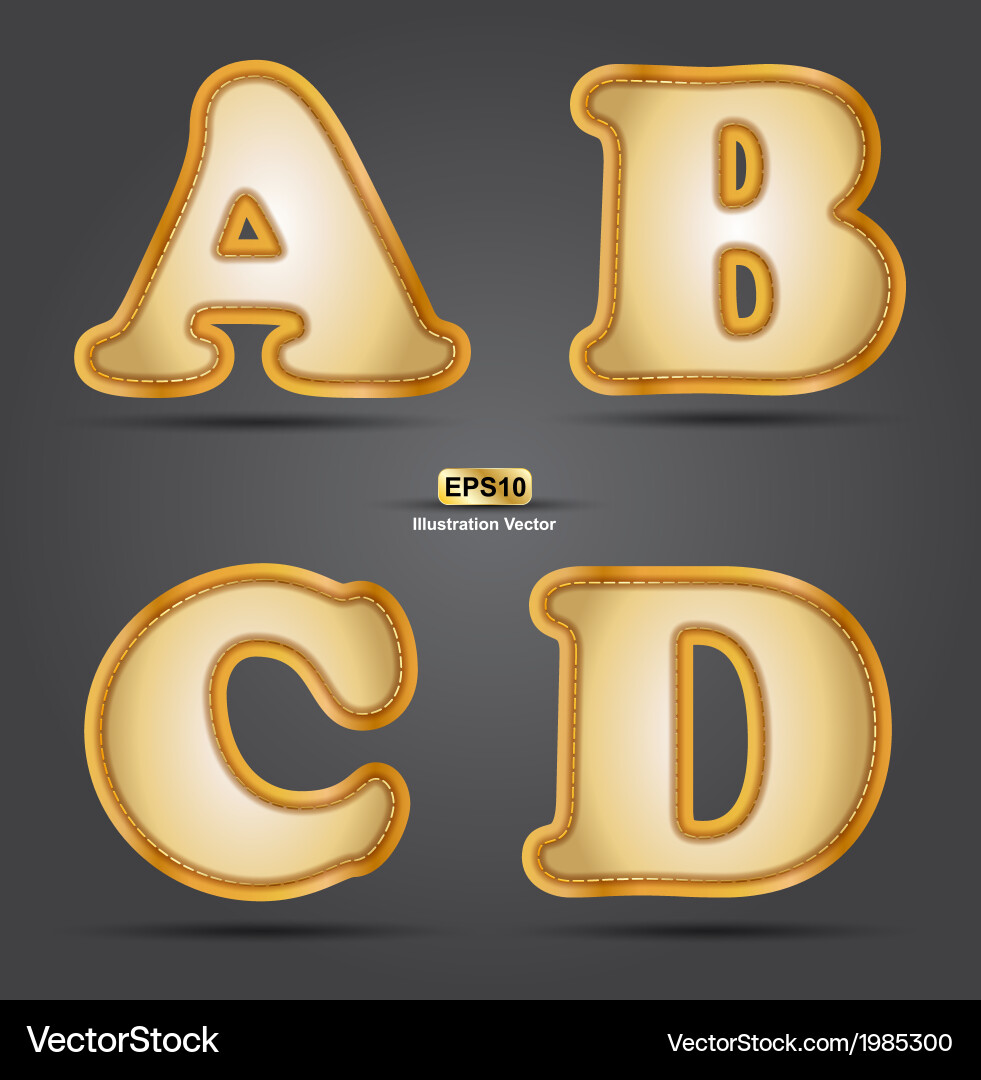 Abcd Royalty Free Vector Image - VectorStock