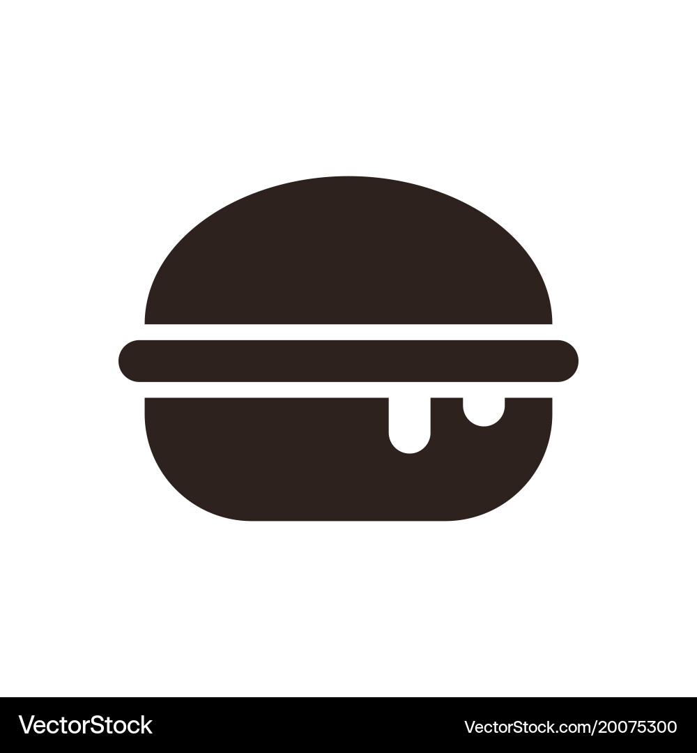 Burger icon Royalty Free Vector Image - VectorStock
