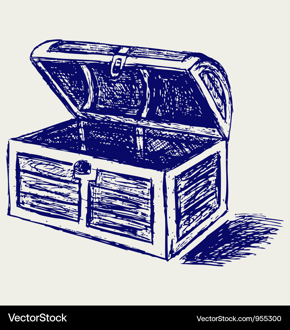 Treasure Chest Box Doodle Vector Images (over 250)