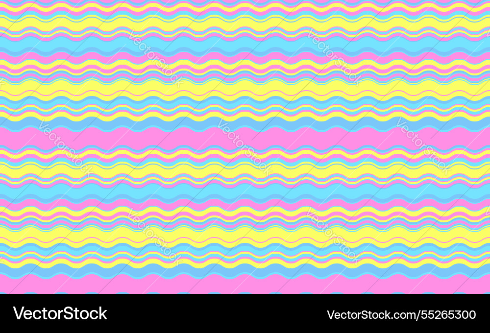 Vibrant pastel wavy stripes background perfect Vector Image