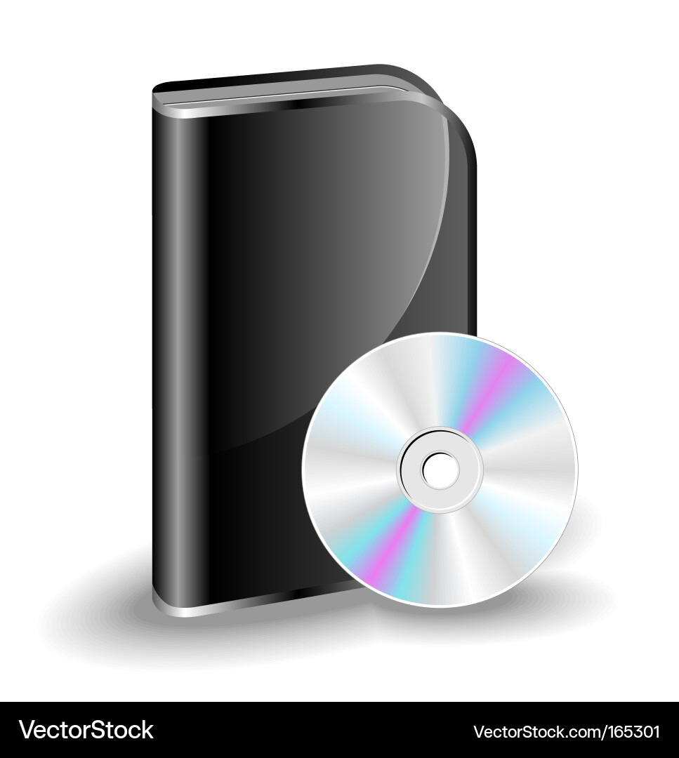 Cd dvd box Royalty Free Vector Image - VectorStock