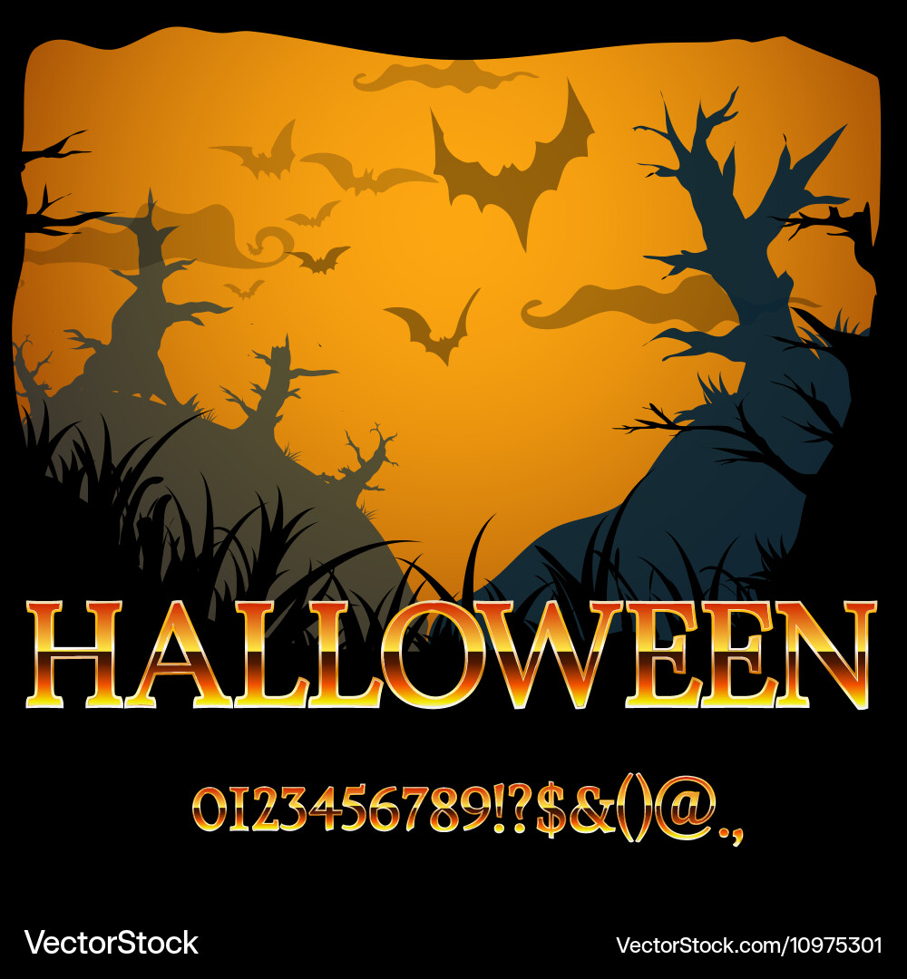 Fantasy style alphabet Royalty Free Vector Image