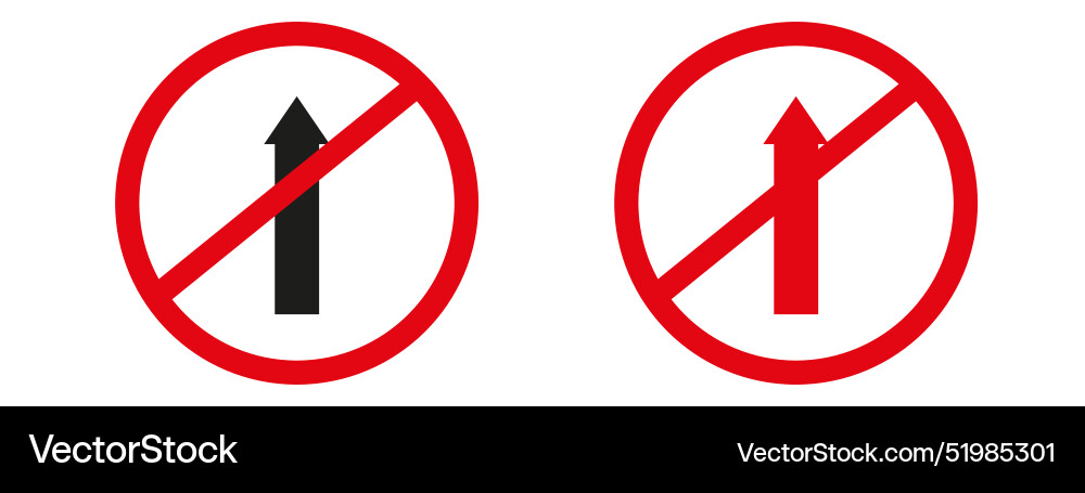 No entry sign indicating access is restricted Vector Image