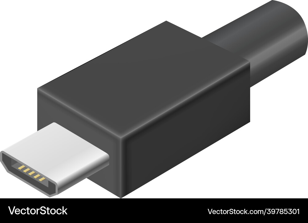 Usb plugs Royalty Free Vector Image - VectorStock