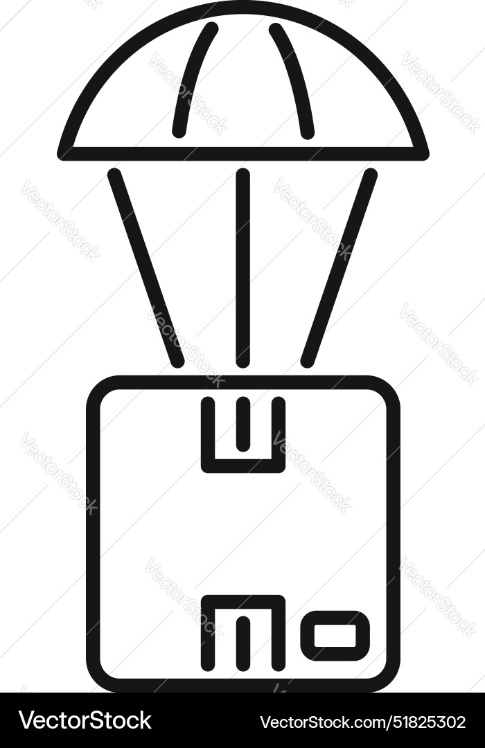 Delivery service is dropping a package Royalty Free Vector