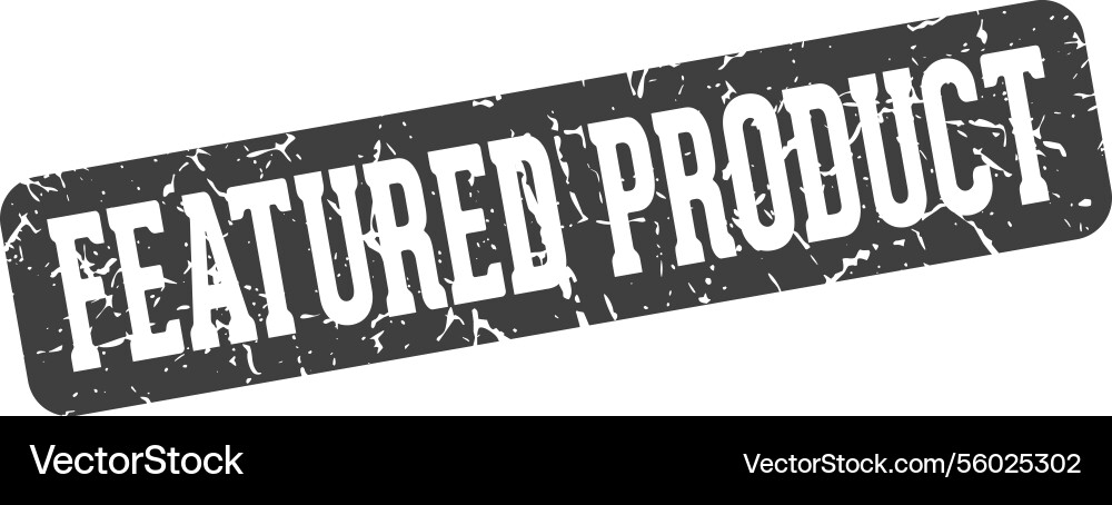 Featured product rectangular sign featured Vector Image