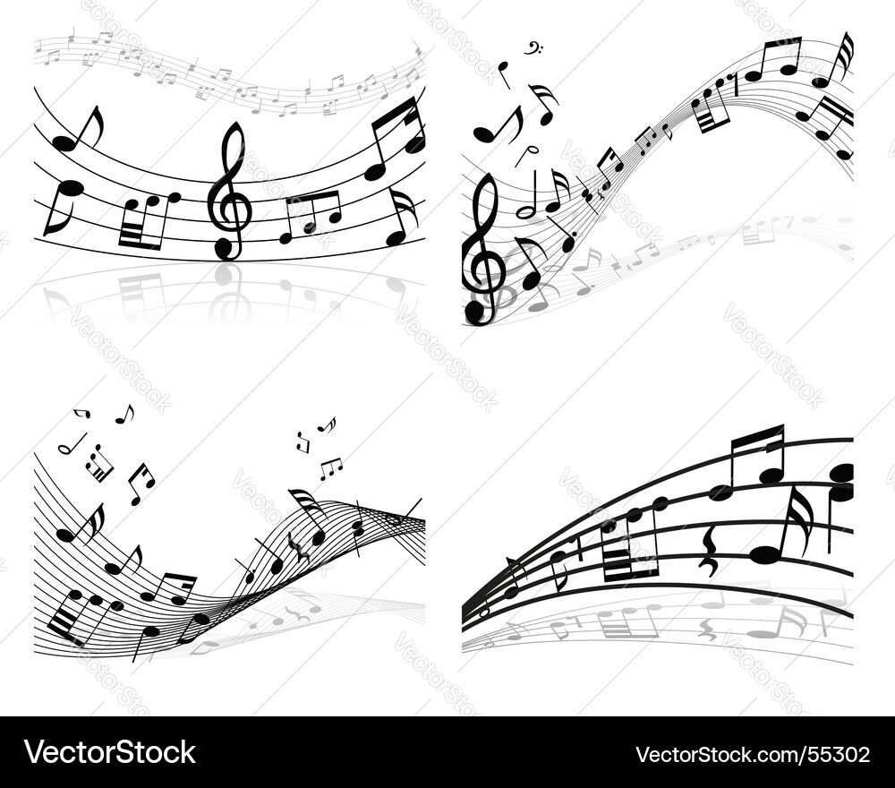 Musical notes Royalty Free Vector Image - VectorStock