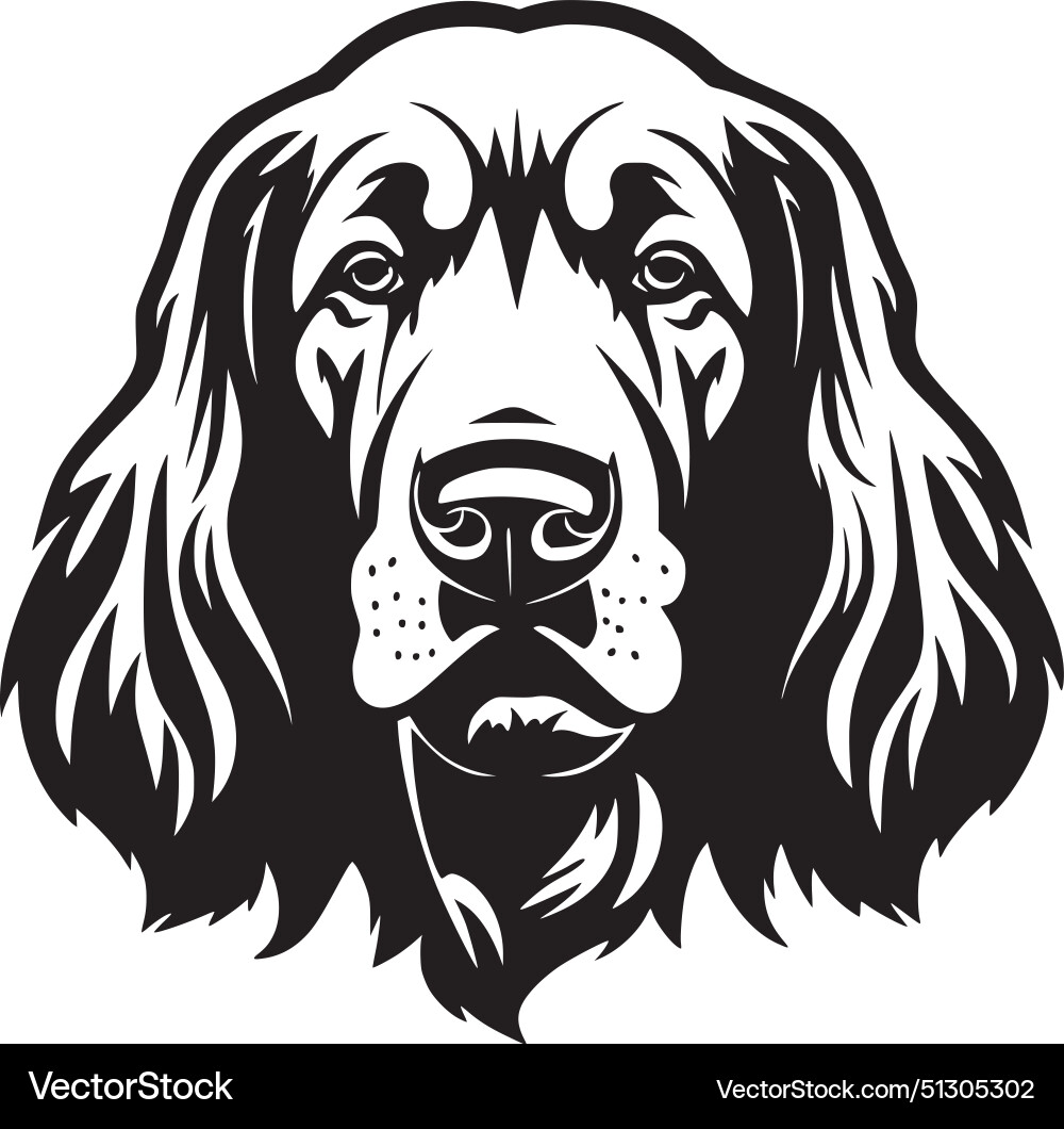 Rhodesian - black and white Royalty Free Vector Image