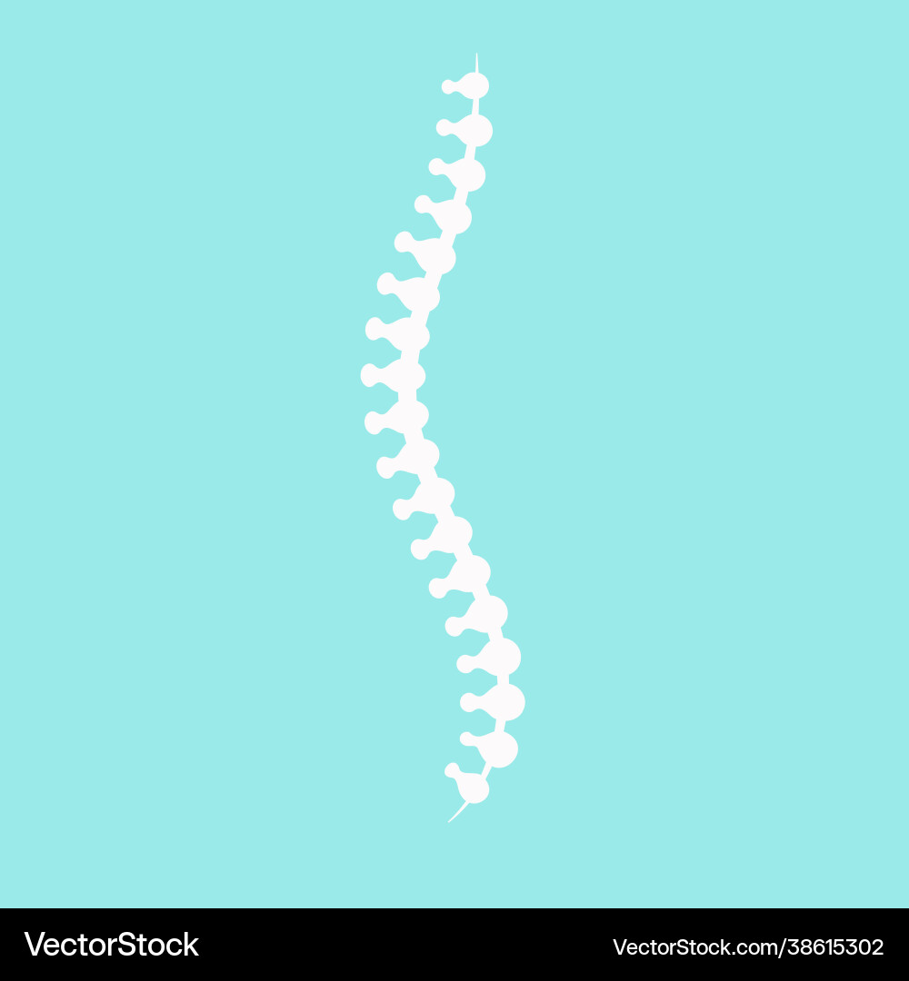 Symbol diagnosis and treatment back diseases Vector Image