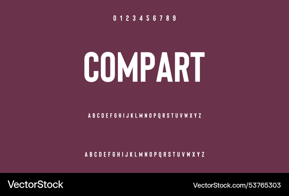 Creative sans serif alphabet ligature display Vector Image