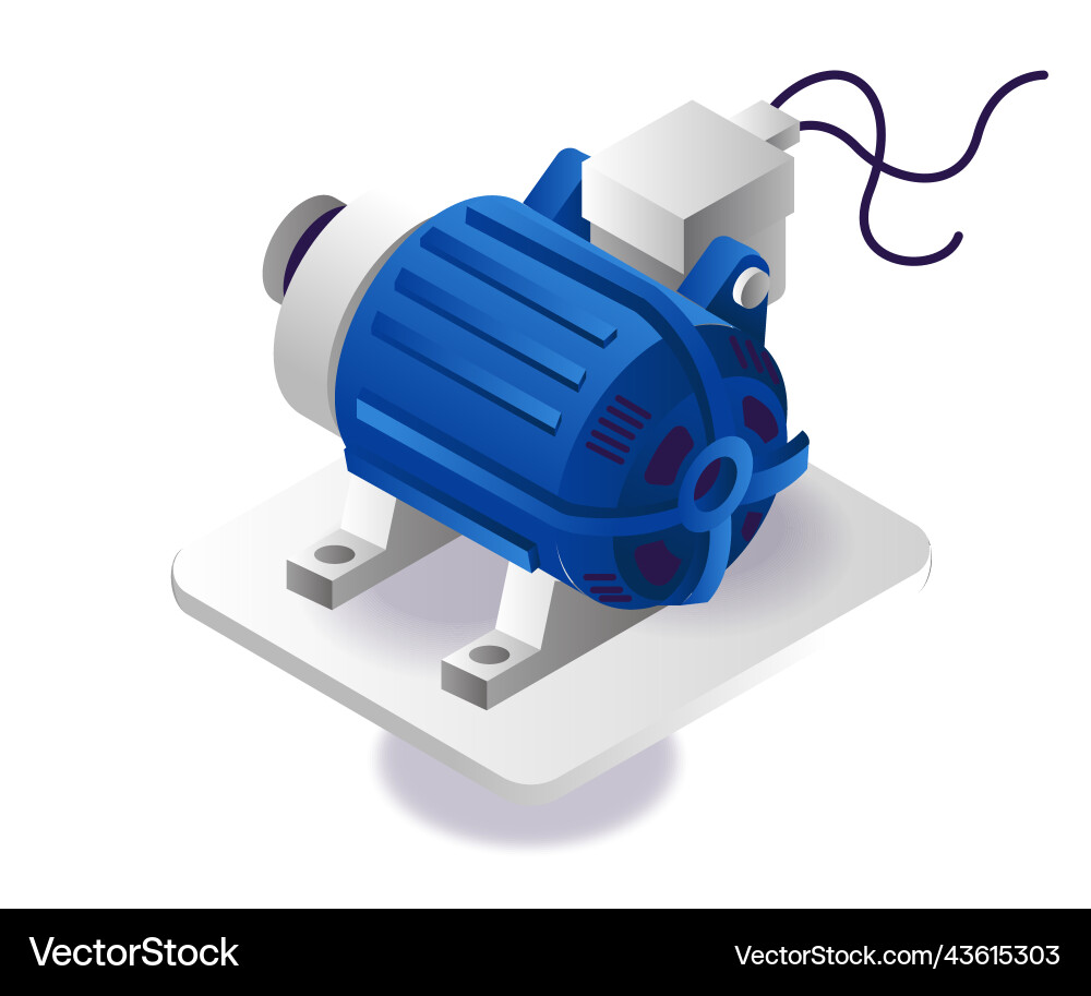Electric water pump Royalty Free Vector Image - VectorStock