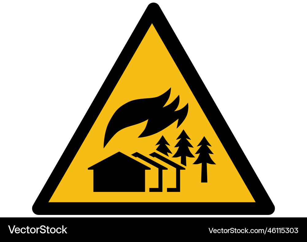 Fire zone Royalty Free Vector Image - VectorStock