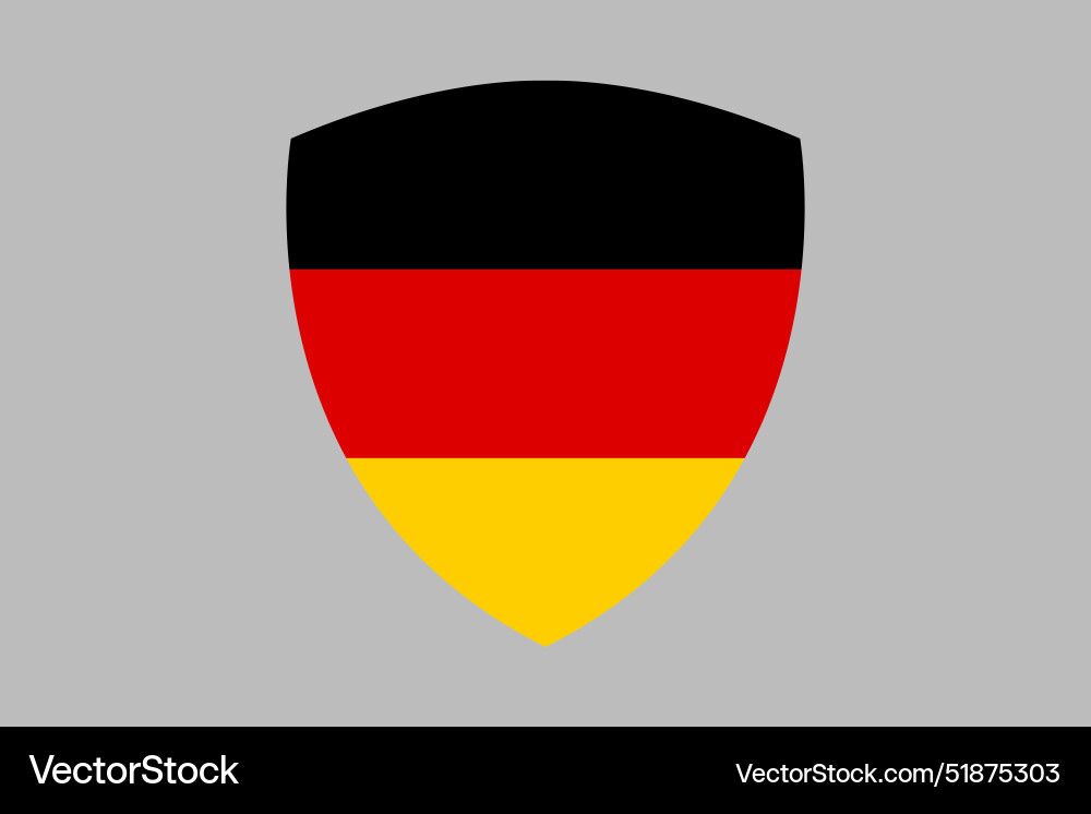 Germany flag sign Royalty Free Vector Image - VectorStock