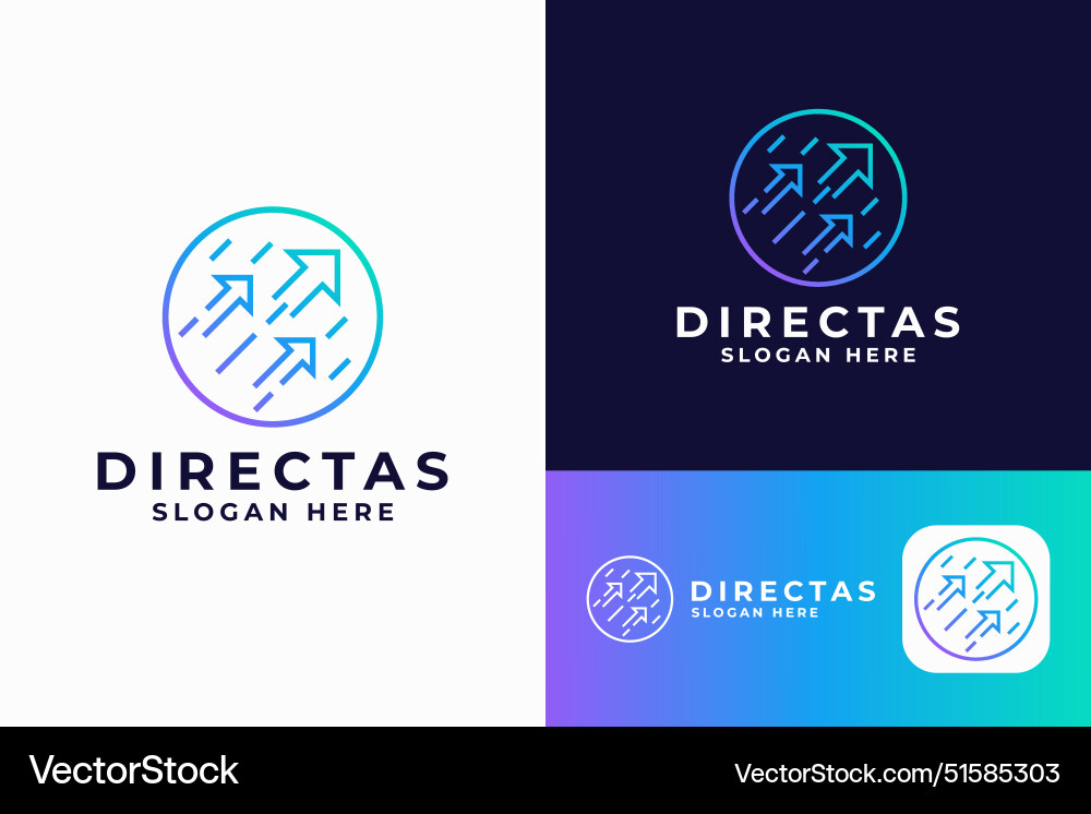 Logo directas Royalty Free Vector Image - VectorStock