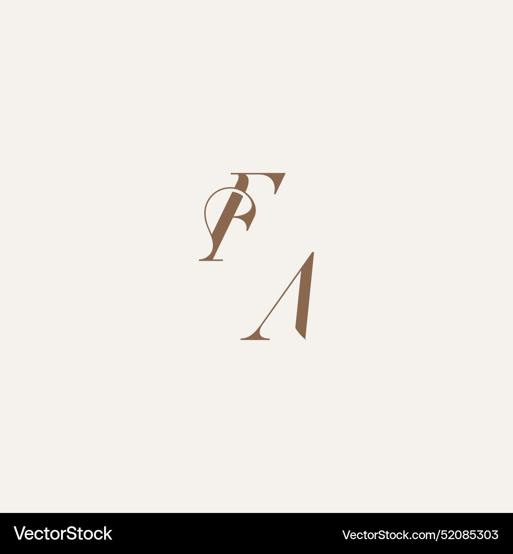 Luxury and elegant fa wedding concept design Vector Image