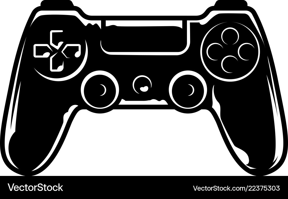 Vintage joystick for video games Royalty Free Vector Image