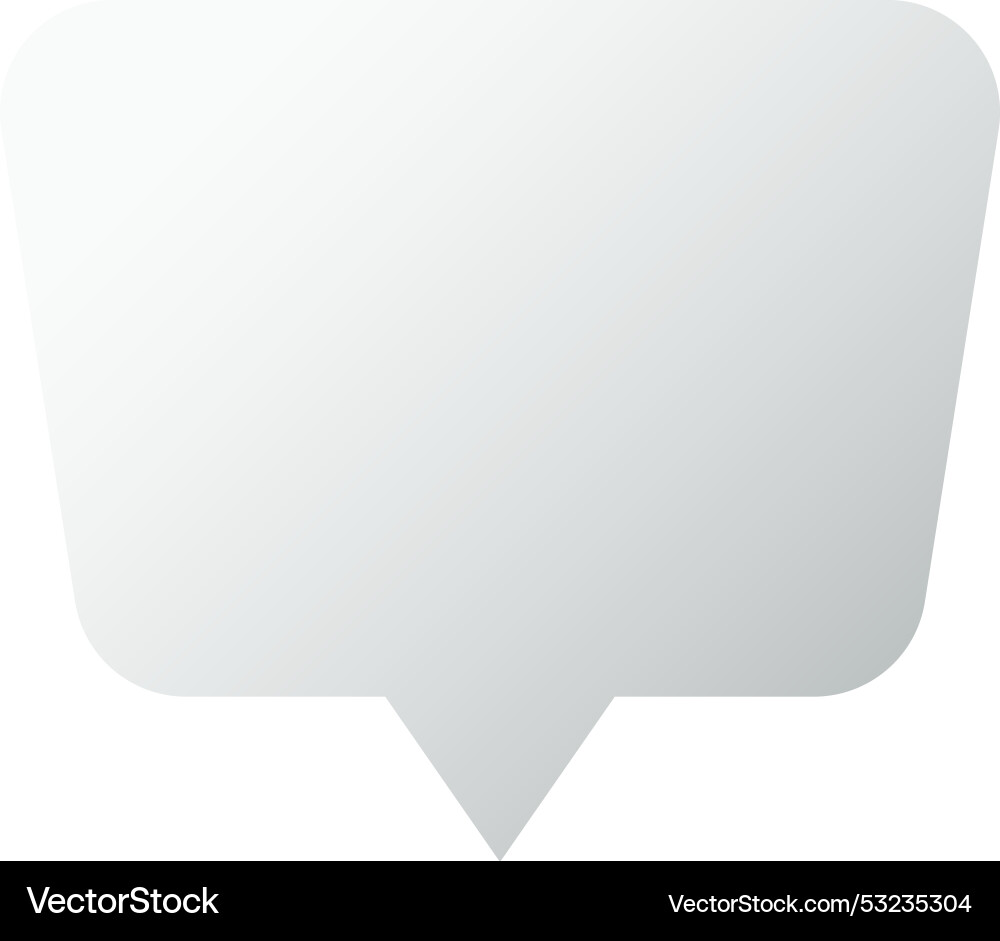 Chat message template white paper speech balloon Vector Image