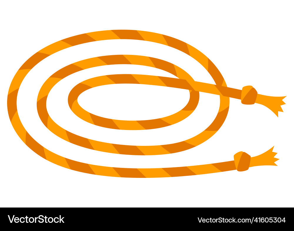 Cowboy lasso wild west object Royalty Free Vector Image