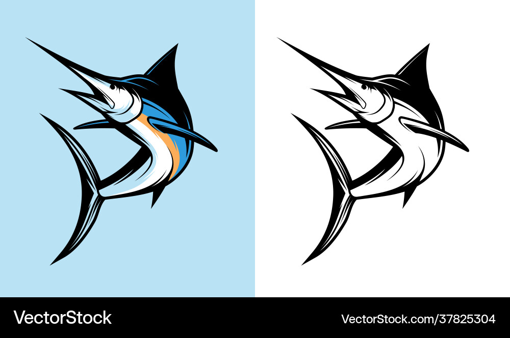 Marlin Bill Sailfish Vector Images (over 170)