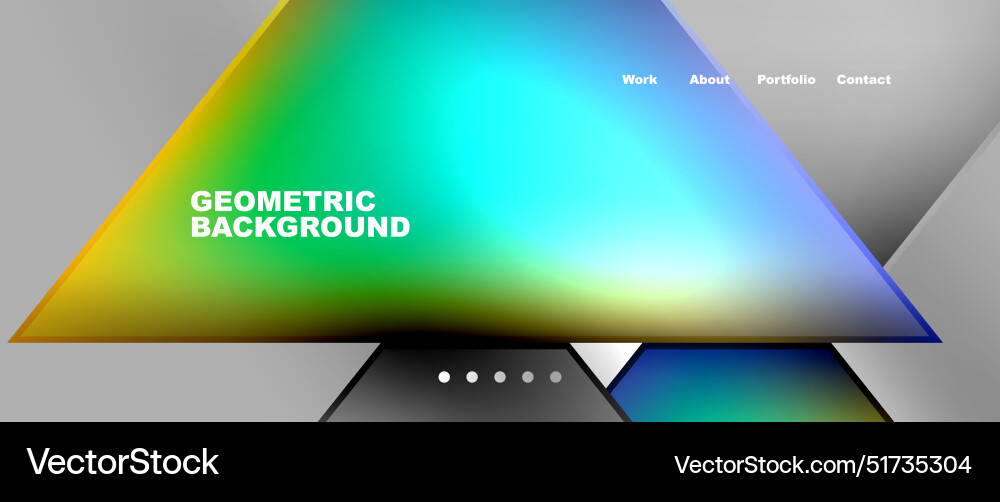 Metal triangles with colorful bright Royalty Free Vector